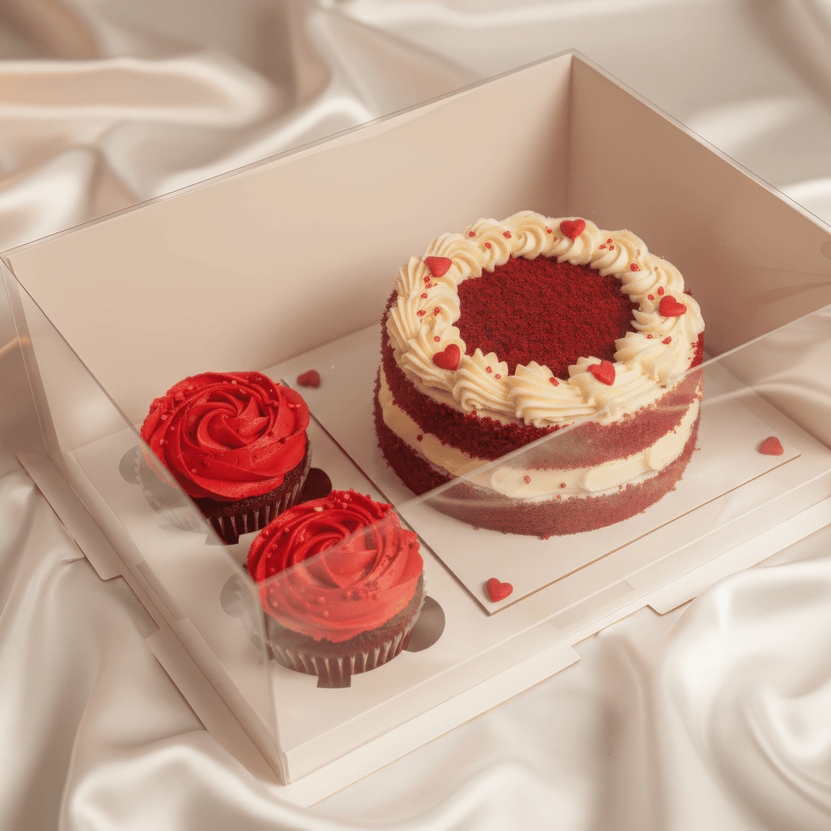 Premium Cake & Cupcake Bento Box 1+2 | Bakery Packaging – Sweet Degrees ...