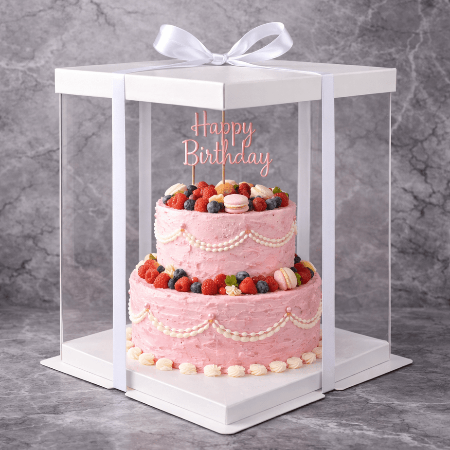 Tall Clear Square Cake Box 12 x 12 x 13.5 for Tiered Cakes – Sweet ...